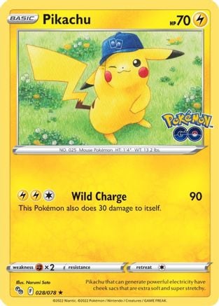 Pikachu [Wild Charge] Pokémon TCG: Pokémon GO | Pokémon | CardTrader
