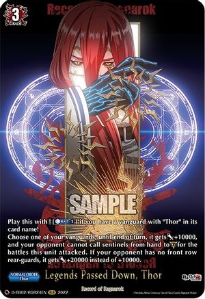 Legends Passed Down, Thor Record of Ragnarok | Vanguard | CardTrader
