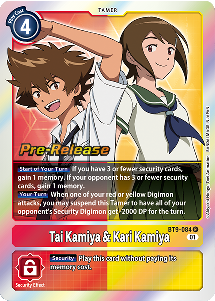 Tai Kamiya & Kari Kamiya BT-09: X Record Pre-Release | Digimon | CardTrader
