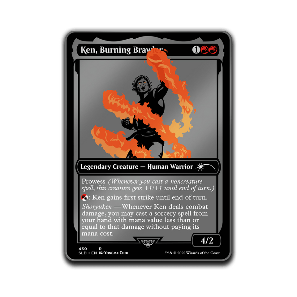 Secret Lair x Street Fighter: "Ken, Burning Brawler" Pin Secret Lair ...