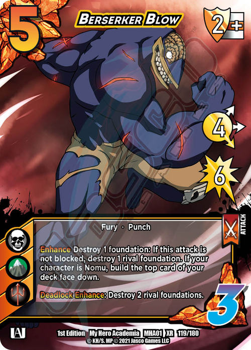 Berserker Blow My Hero Academia: Series 01 | My Hero Academia | CardTrader