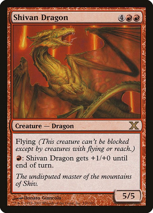 Shivan Dragon Tenth Edition | Magic | CardTrader