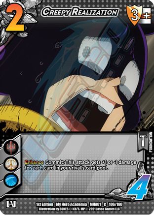 Creepy Realization My Hero Academia: Series 01 | My Hero Academia ...