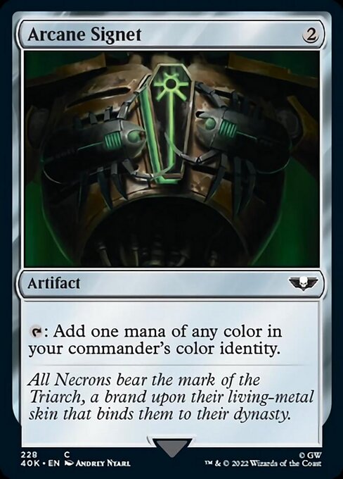 Arcane Signet Universes Beyond: Warhammer 40,000 | Magic | CardTrader