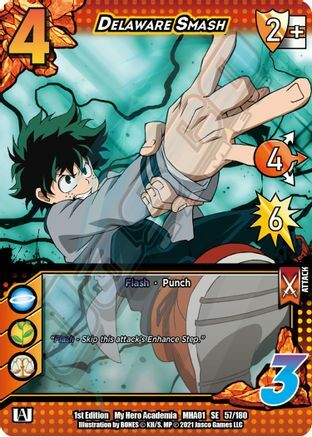 Delaware Smash My Hero Academia: Series 01 | My Hero Academia | CardTrader