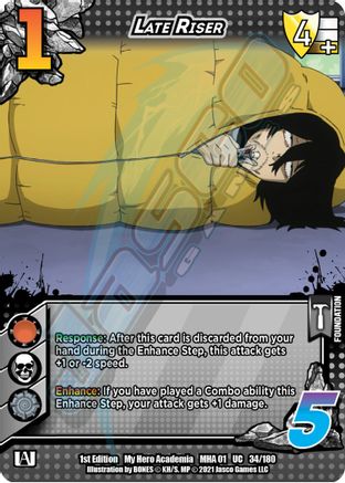 Late Riser My Hero Academia: Series 01 | My Hero Academia | CardTrader