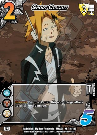 Short Circuit My Hero Academia: Series 01 | My Hero Academia | CardTrader