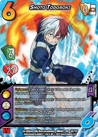 Shoto Todoroki Crimson Rampage | My Hero Academia | CardTrader