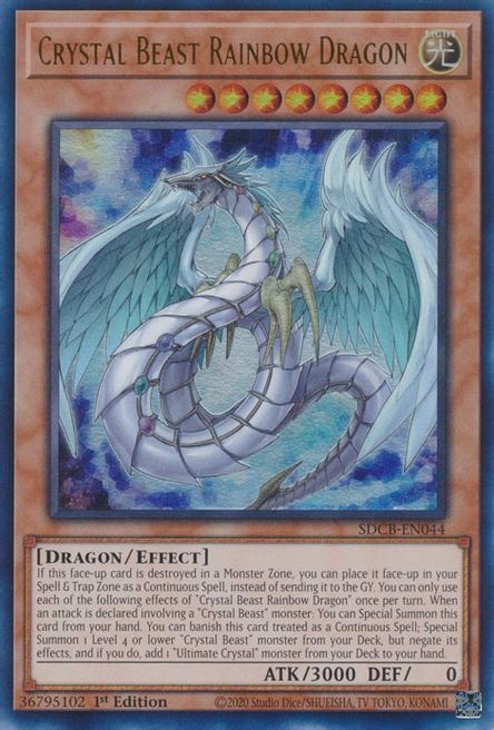 Bestia Cristallo Drago Arcobaleno Structure Deck: Legend of the Crystal Beasts | Yu-Gi-Oh ...
