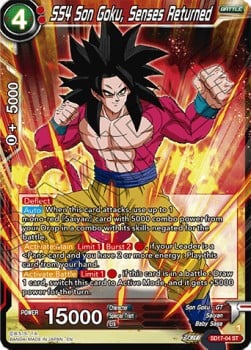 SS4 Son Goku, Senses Returned Starter Deck: Red Rage | Dragon Ball ...