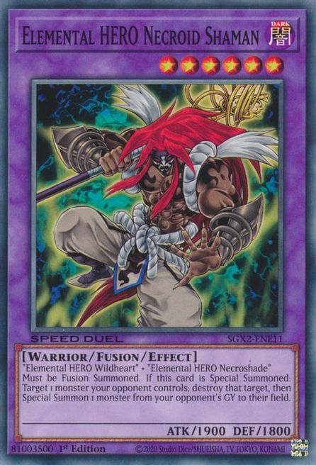 Elemental HERO Necroid Shaman Speed Duel GX: Midterm Paradox | Yu-Gi-Oh ...