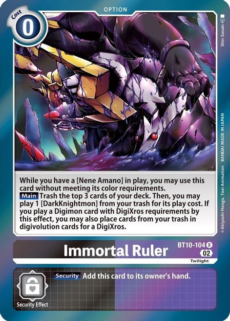Immortal Ruler BT-10: Xros Encounter | Digimon | CardTrader