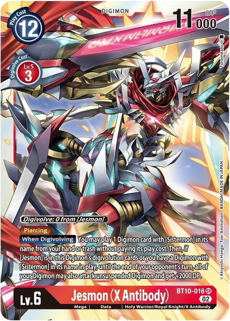 Jesmon (X Antibody) BT-10: Xros Encounter | Digimon | CardTrader