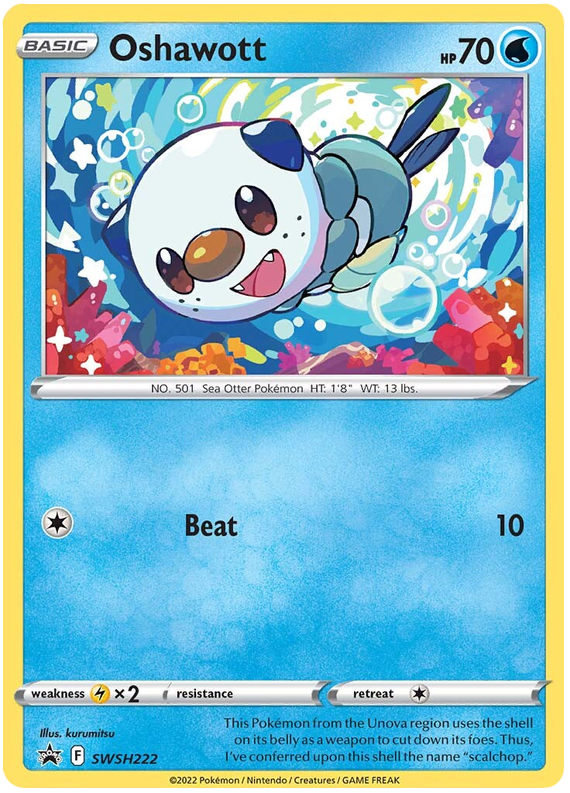 Pokemon Oshawott Ex Card