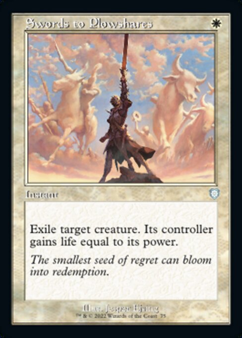 Swords to Plowshares Commander: The Brothers' War | Magic | CardTrader