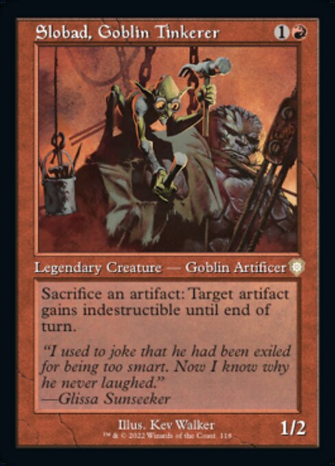 Slobad, Goblin Tinkerer Commander: The Brothers' War | Magic | CardTrader