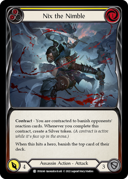 Nix the Nimble - Yellow Dynasty | Flesh and Blood | CardTrader