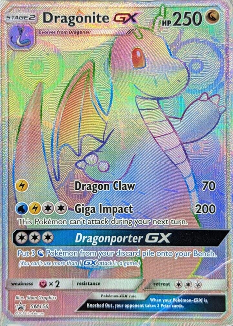 Dragonite GX [Dragon Claw | Giga Impact | Dragonporter GX] Colpi ...