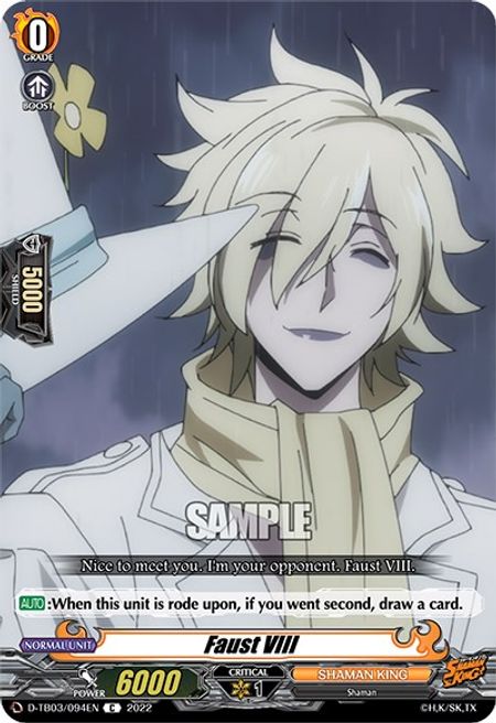 Faust VIII [D Format] SHAMAN KING | Vanguard | CardTrader