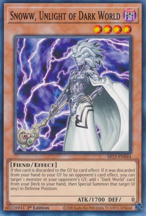 Snoww, Unlight of Dark World Structure Deck: Dark World | Yu-Gi-Oh ...