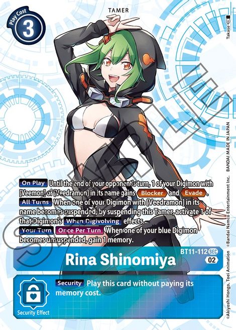 Rina Shinomiya BT-11: Dimensional Phase | Digimon | CardTrader