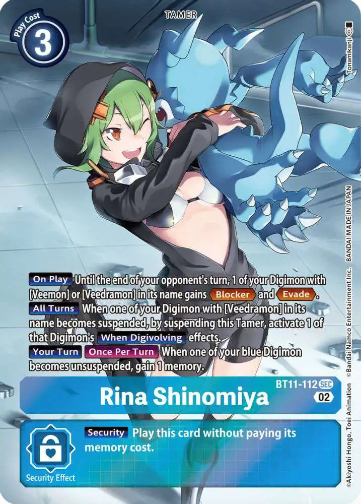 Rina Shinomiya BT-11: Dimensional Phase | Digimon | CardTrader