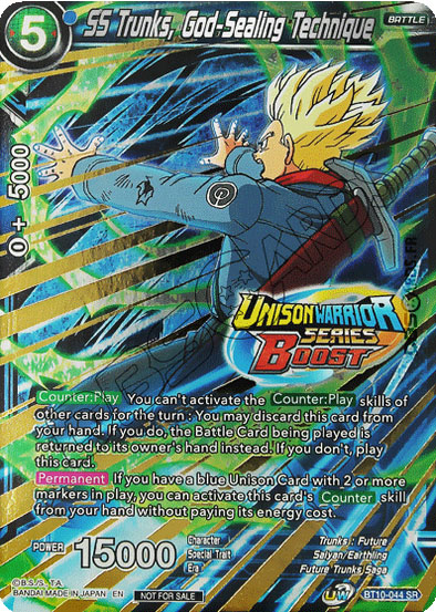 SS Trunks, God-Sealing Technique Event Pack | Dragon Ball Super ...