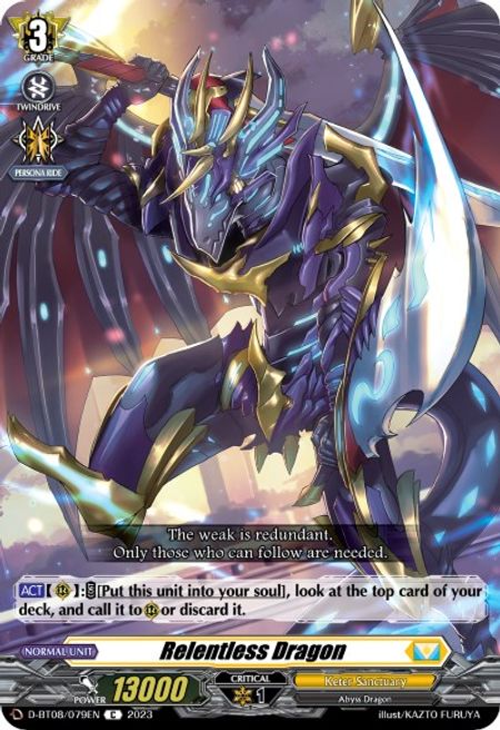 Relentless Dragon Minerva Rising | Vanguard | CardTrader