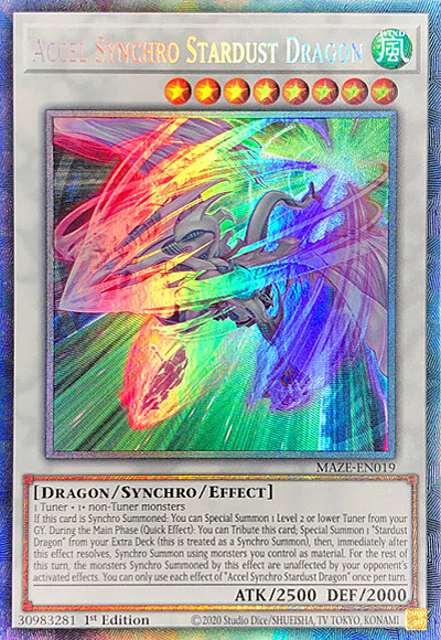 Accel Synchro Stardust Dragon Maze of Memories | Yu-Gi-Oh! | CardTrader