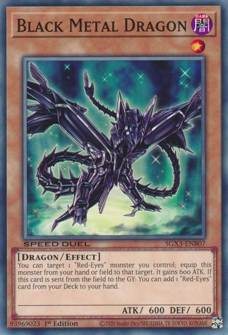 Black Metal Dragon Speed Duel GX: Duelists of Shadows | Yu-Gi-Oh ...