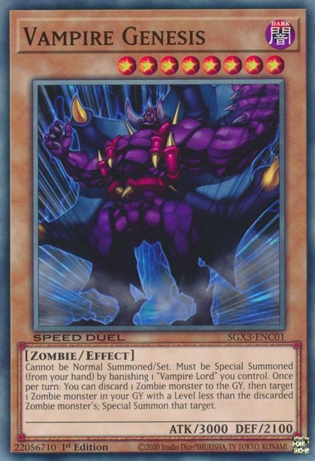 Vampire Genesis Speed Duel GX: Duelists of Shadows | Yu-Gi-Oh! | CardTrader