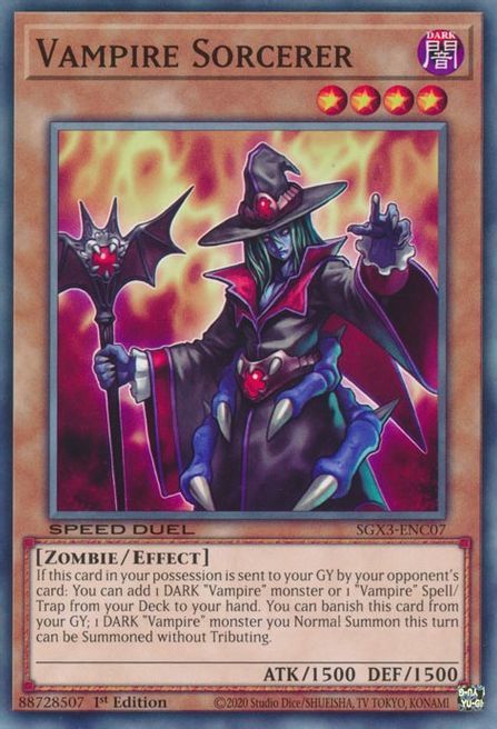 Vampire Sorcerer Speed Duel GX: Duelists of Shadows | Yu-Gi-Oh ...