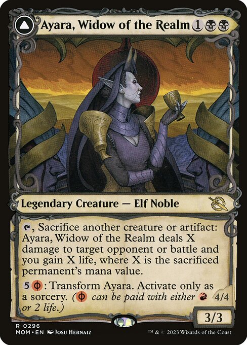Ayara, Widow of the Realm // Ayara, Furnace Queen March of the Machine Collectors | Magic ...