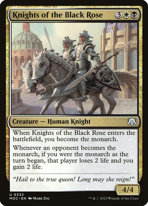 Knights of the Black Rose Commander: March of the Machine | Magic ...