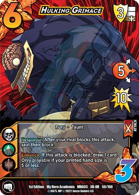 Hulking Grimace Heroes Clash | My Hero Academia | CardTrader