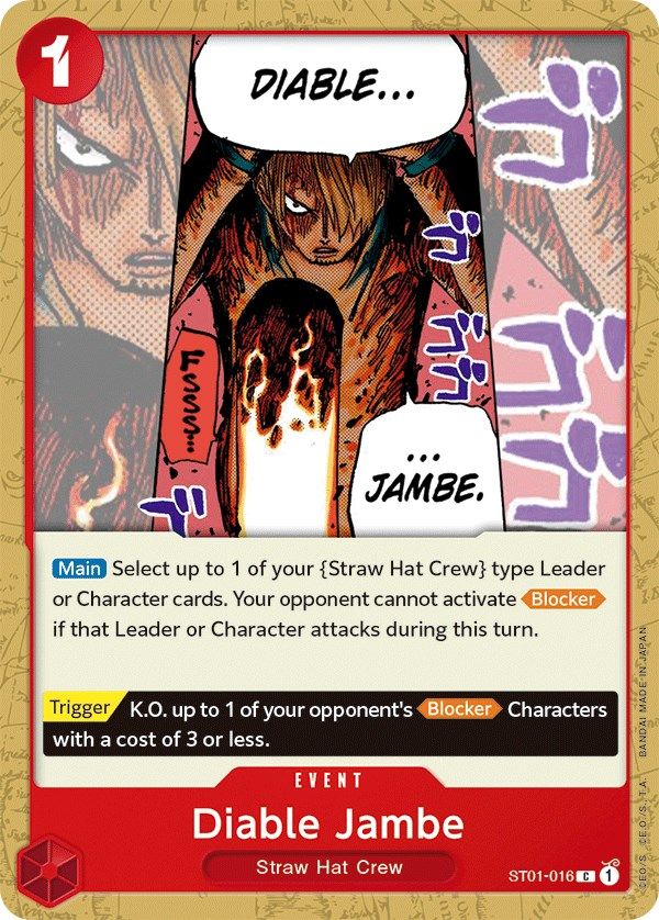 Diable Jambe ST-01: Starter Deck: Straw Hat Crew | One Piece | CardTrader