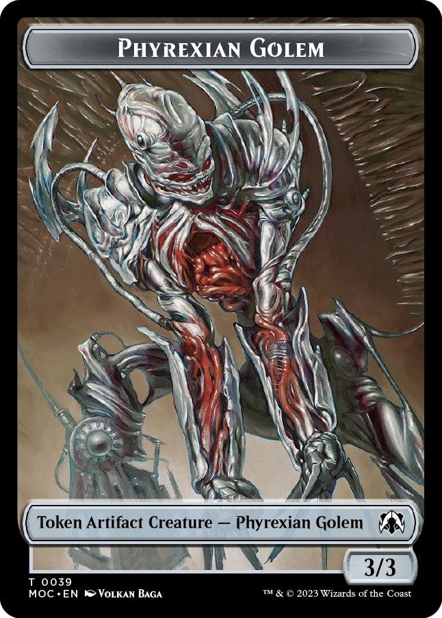 Phyrexian Golem // Phyrexian Horror Commander: March of the Machine ...