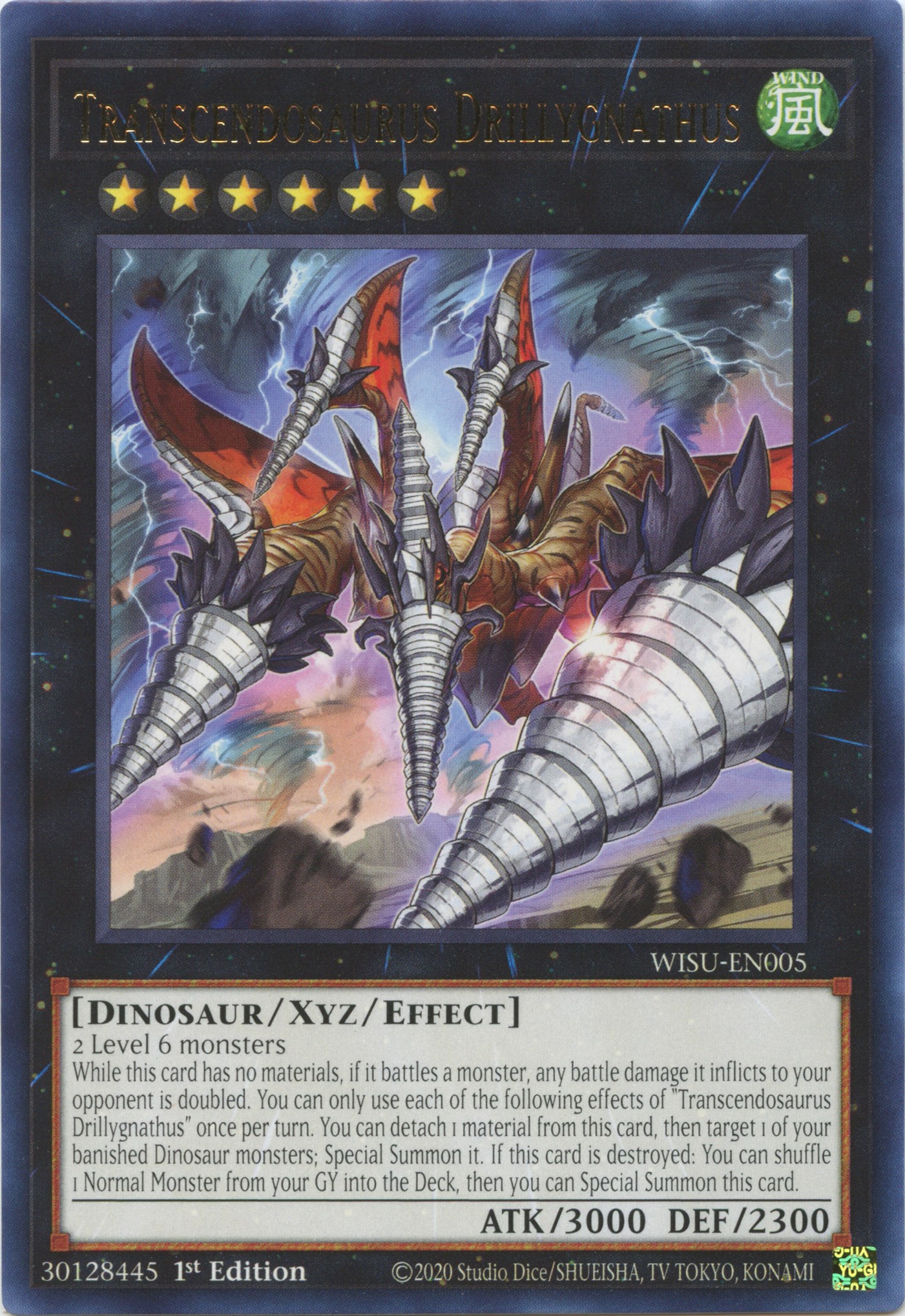 Transcendosaurus Drillygnathus Wild Survivors | Yu-Gi-Oh! | CardTrader
