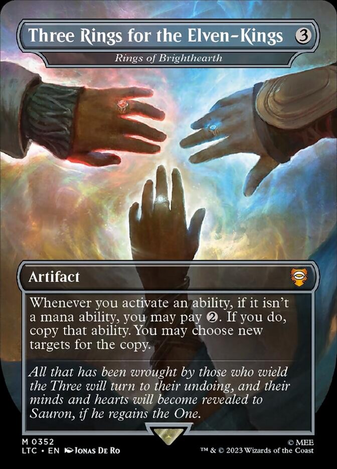 Anillos de Fogón Brillante LOTR - Realms and Relic Box Topper | Magic ...