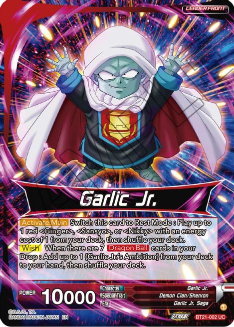 Garlic Jr. // Garlic Jr., Immortal Being Wild Resurgence | Dragon Ball ...