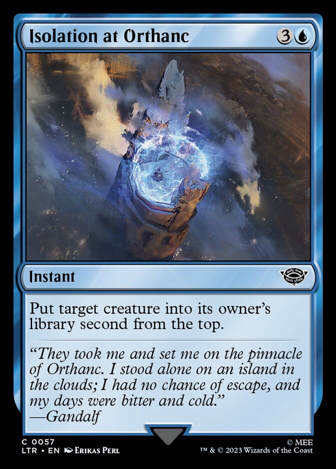 Isolation at Orthanc The Lord of the Rings | Magic | CardTrader