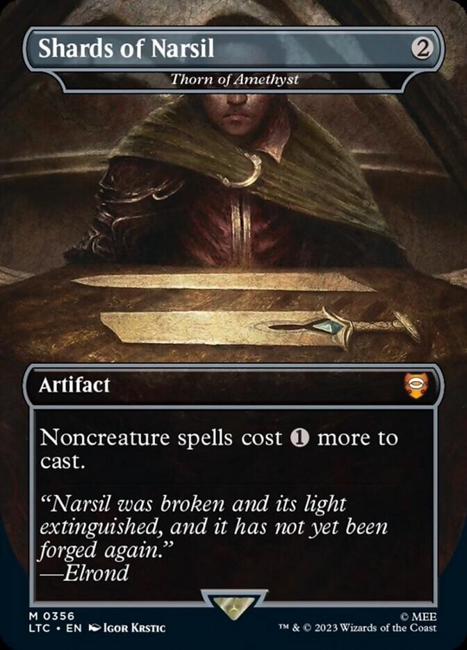 Thorn of Amethyst LOTR - Realms and Relic Box Topper | Magic | CardTrader