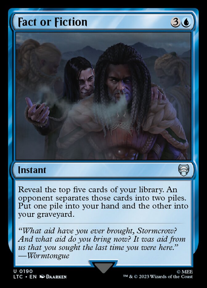 Fact or Fiction Commander: The Lord of the Rings | Magic | CardTrader