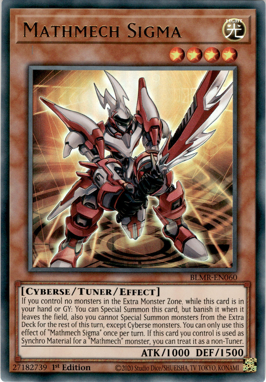 Mathmech Sigma Battles of Legend: Monstrous Revenge | Yu-Gi-Oh ...
