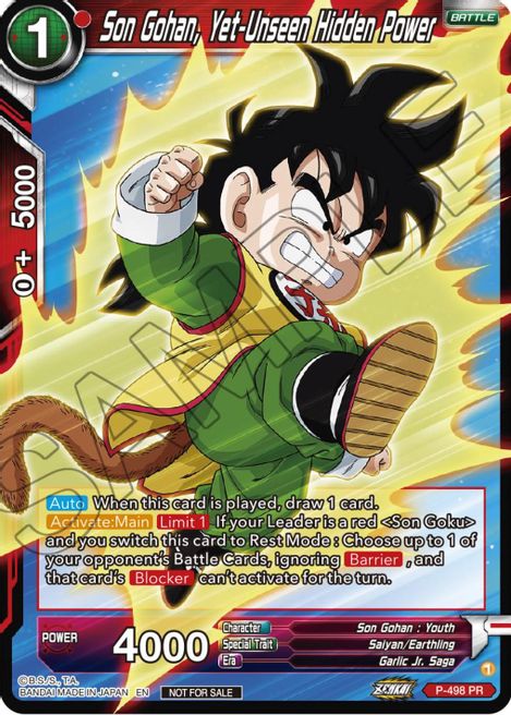 Son Gohan, Yet-Unseen Hidden Power Promo | Dragon Ball Super | CardTrader