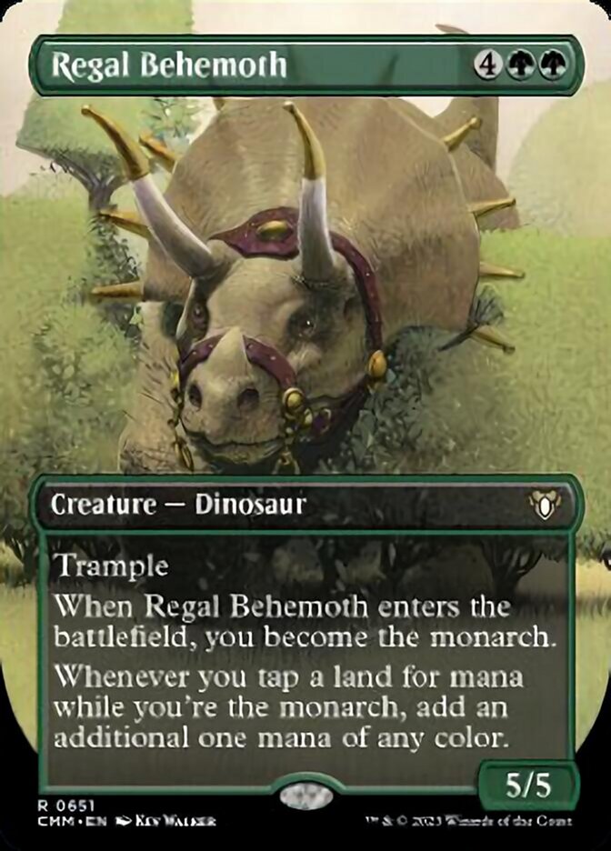Regal Behemoth Commander Masters Collectors | Magic | CardTrader