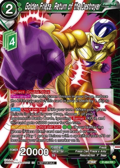 Golden Frieza, Return of the Destroyer Promo | Dragon Ball Super ...