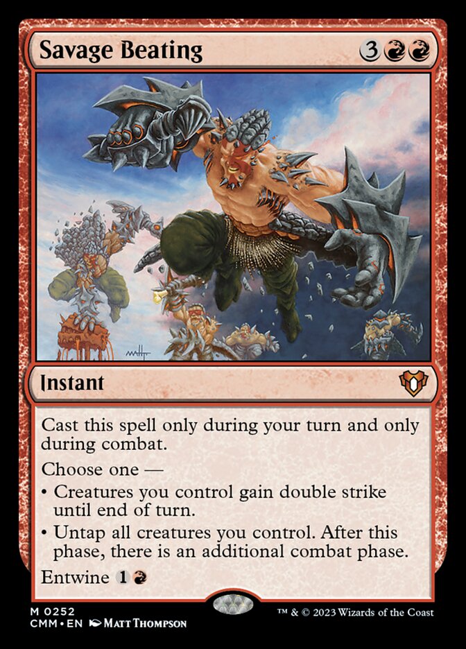 Savage Beating Commander Masters | Magic | CardTrader