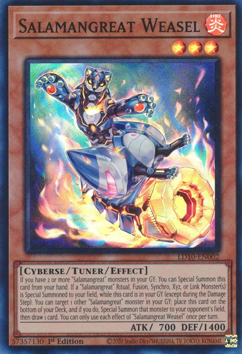 Salamangreat Weasel Legendary Duelists: Soulburning Volcano | Yu-Gi-Oh ...
