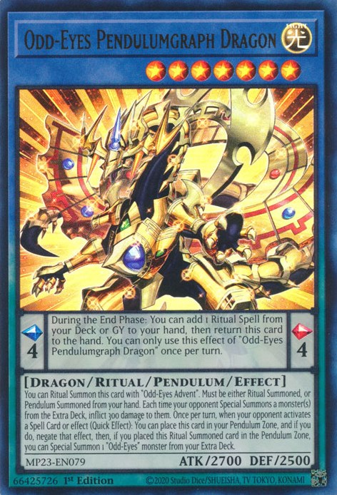 Odd-Eyes Pendulumgraph Dragon 25th Anniversary Tin: Dueling Heroes Mega Pack | Yu-Gi-Oh ...